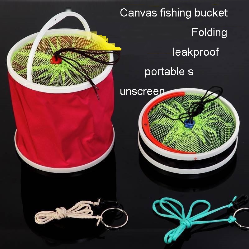 Foldable Fishing Bucket Folding Water Bucket Multi... – Grandado