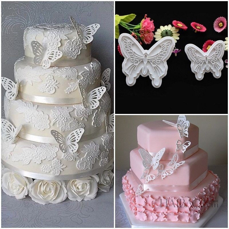 Food-Grade Plastic Butterfly Shape Mold Cake Fonda... – Grandado