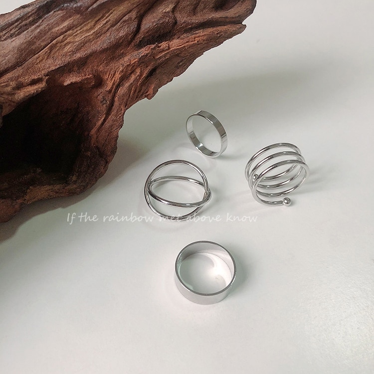 Harajuku adjustable rings for women Korean simple ... – Grandado