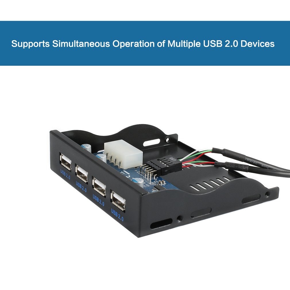 3.5 "Floppy Bay Front Panel 4 Poorten Usb Hub 2.0 ... – Vicedeal