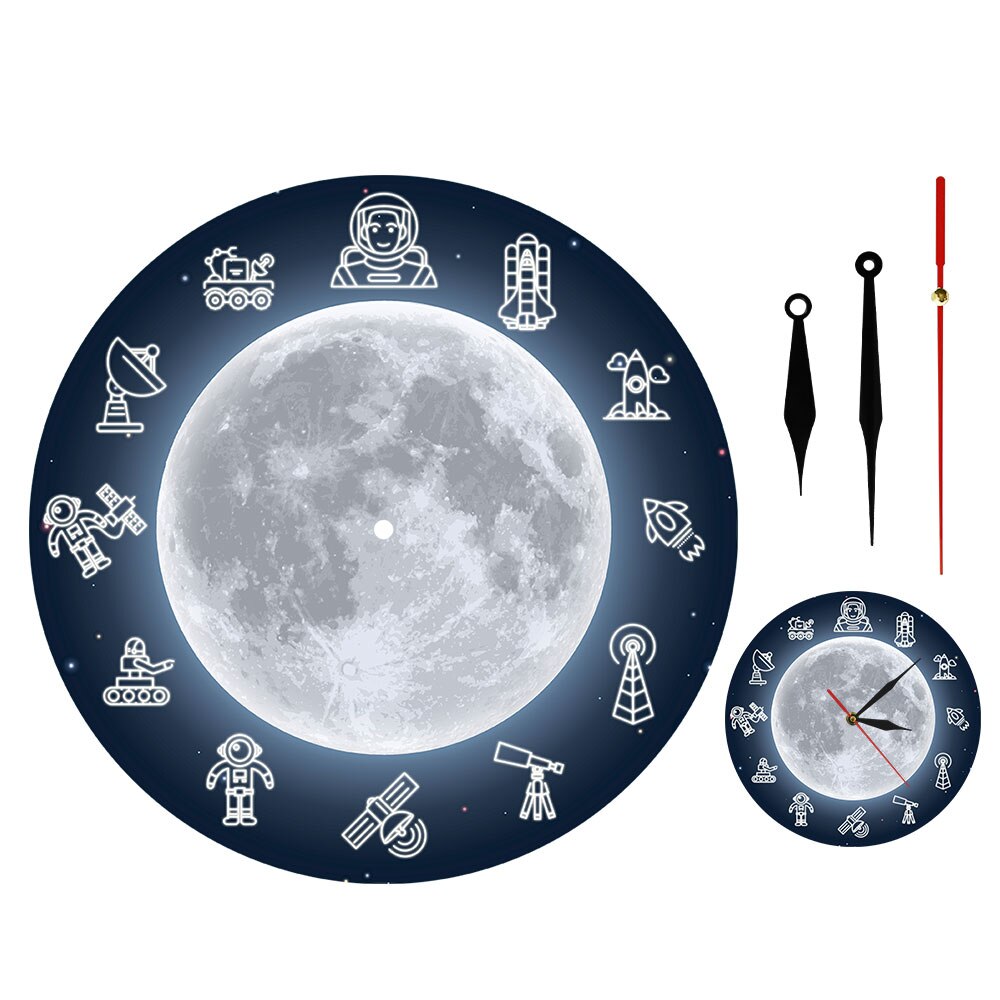 Outer Space Astronaut Modern Wall Clock Space Trav... – Grandado