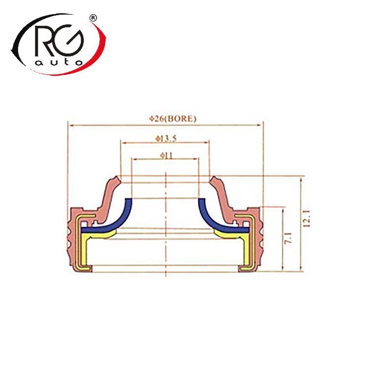 Auto AC compressor LIP TYPE Rubber-mounted shaft s... – Vicedeal