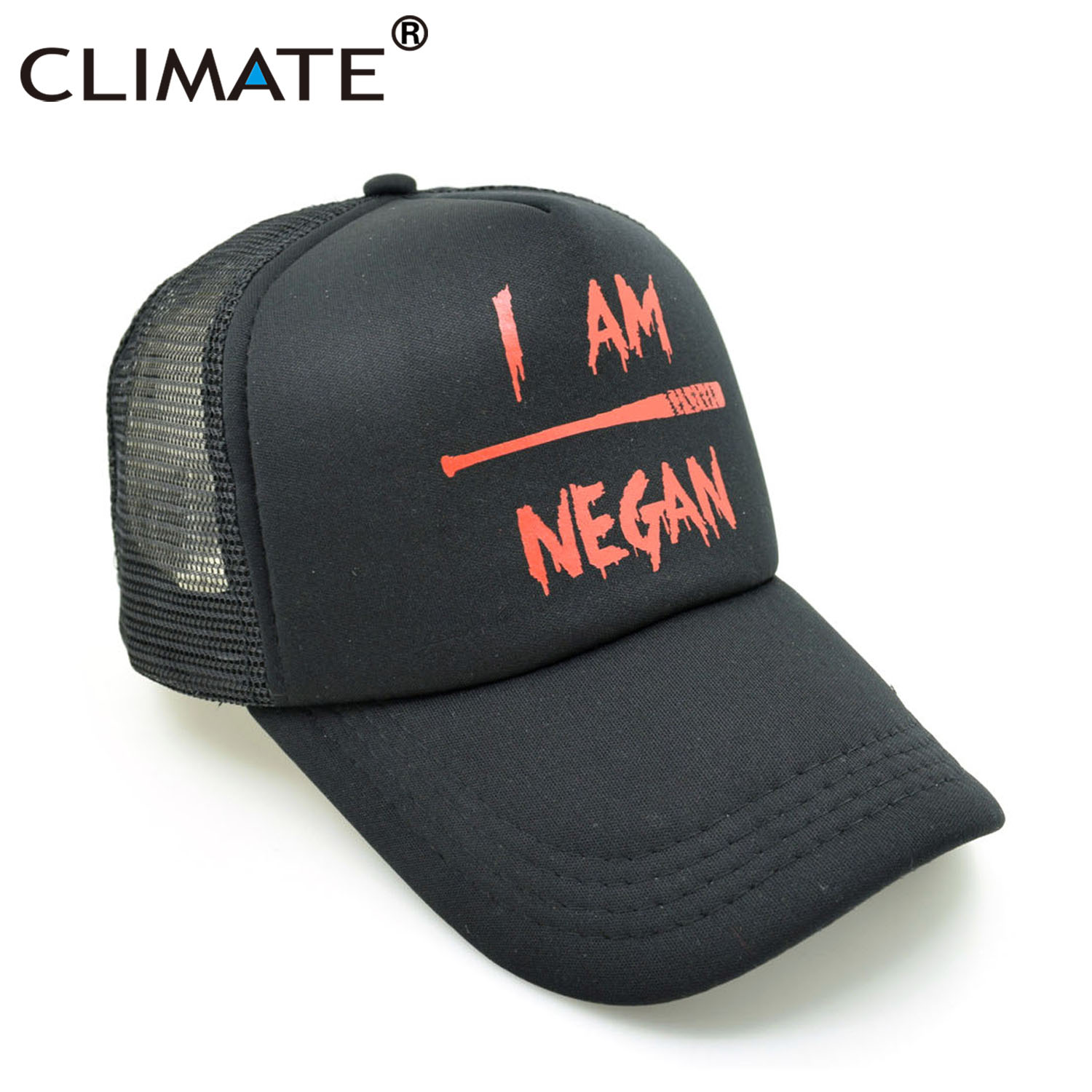 CLIMATE Negan Trucker Cap Hat The Walking I Am Neg... – Grandado