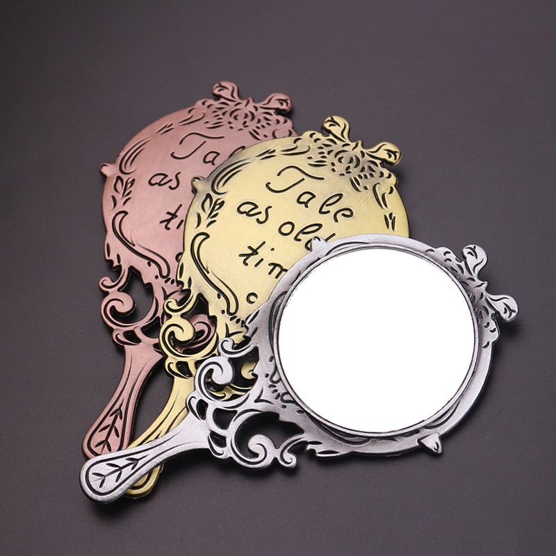 Mini Metal Handheld Makeup hand Mirror Children Mi... – Vicedeal