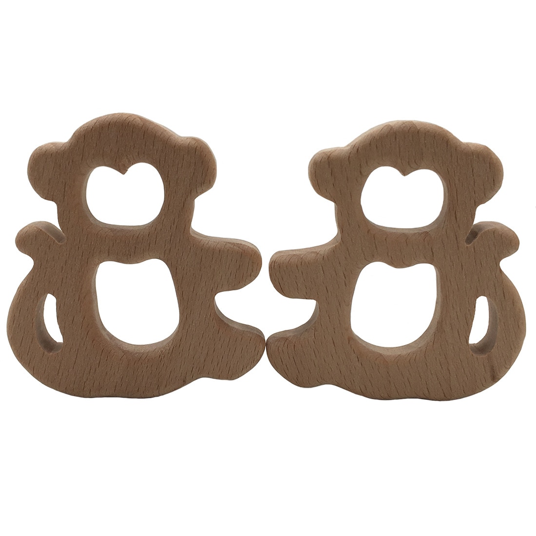Monkey Wood Teething Toy for Baby Rattle Teething ... – Grandado
