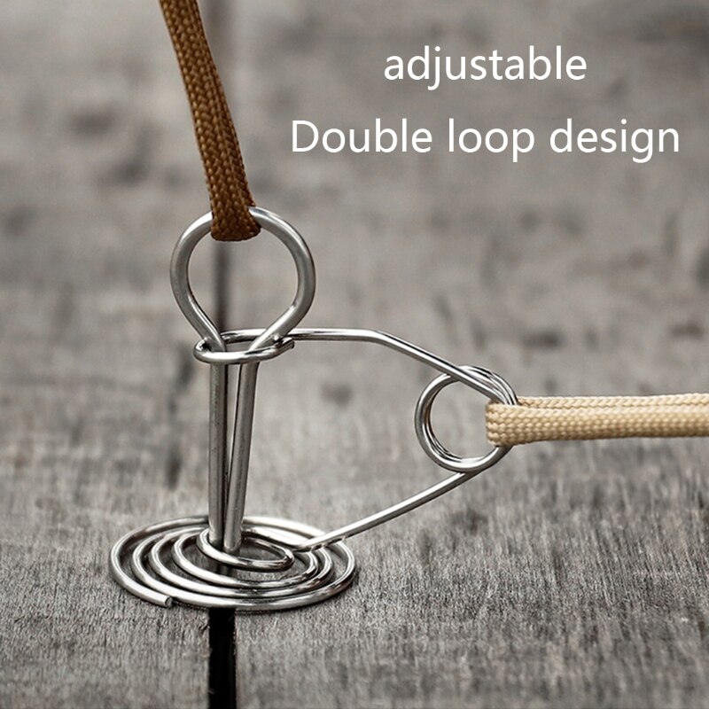 27RD 10 Pack Tent Stakes Awning Anchor with Spring... – Grandado