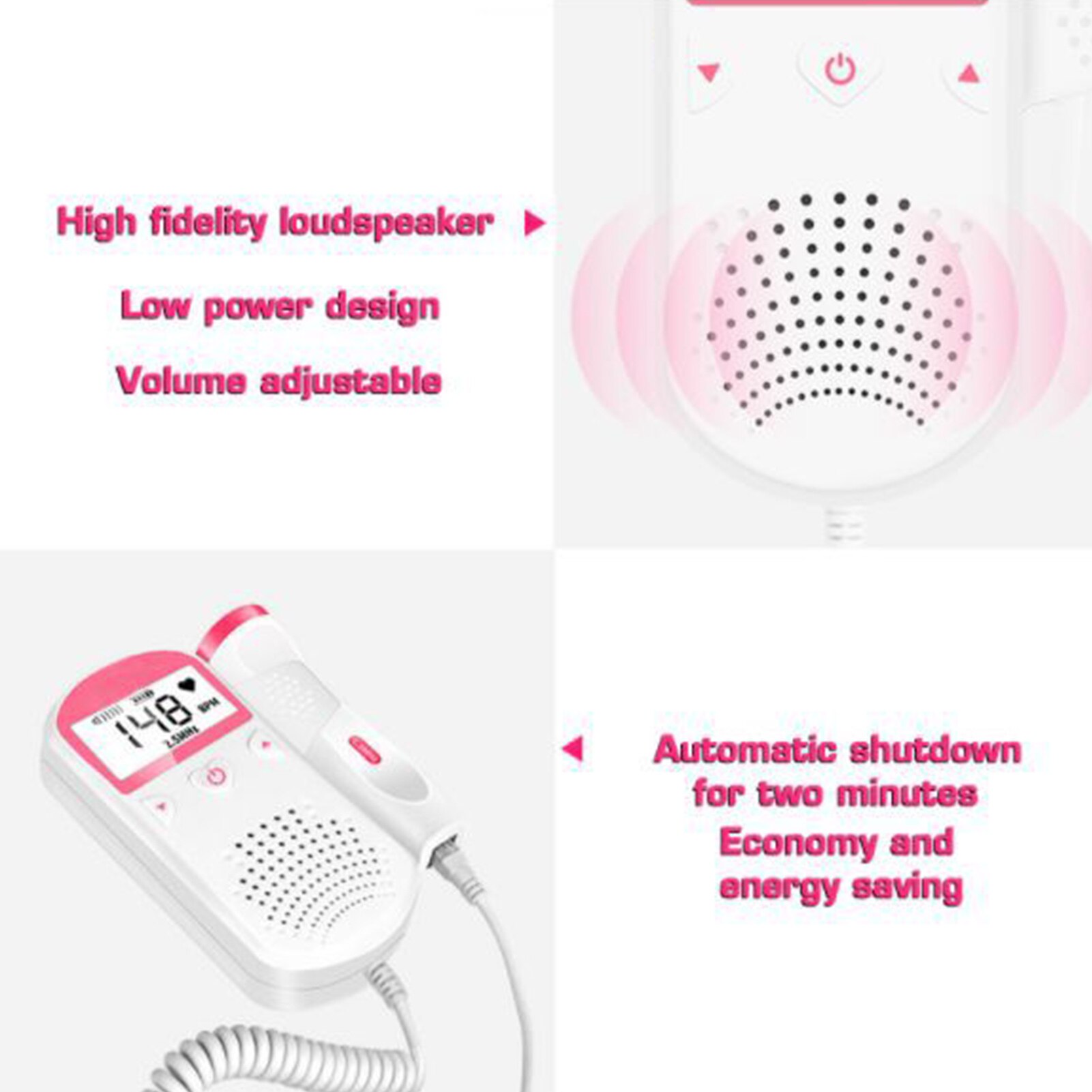 Ultrasound Doppler Fetal Heart Rate Monitor Pregna... – Grandado