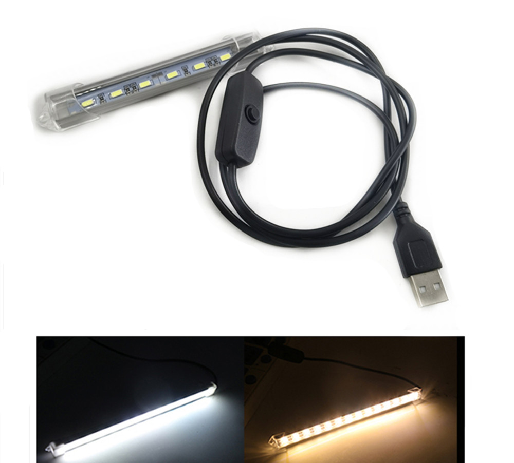 DC 5V LED Bar Light USB Powered Rigid Strip 10cm 2... – Grandado
