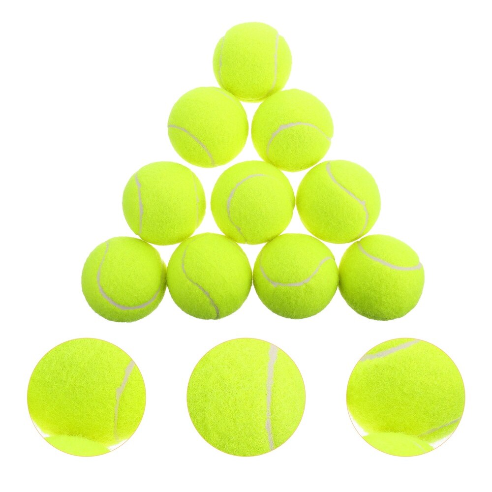 12 pcs Training Tennis Balls Labels High Elastic B... – Grandado
