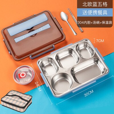 304 stainless steel lunch box, student office work... – Vicedeal