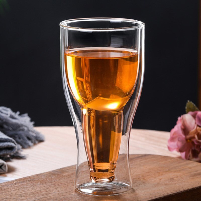 Thickened Double-layer Glass Beer Cup Insulated Ho... – Vicedeal