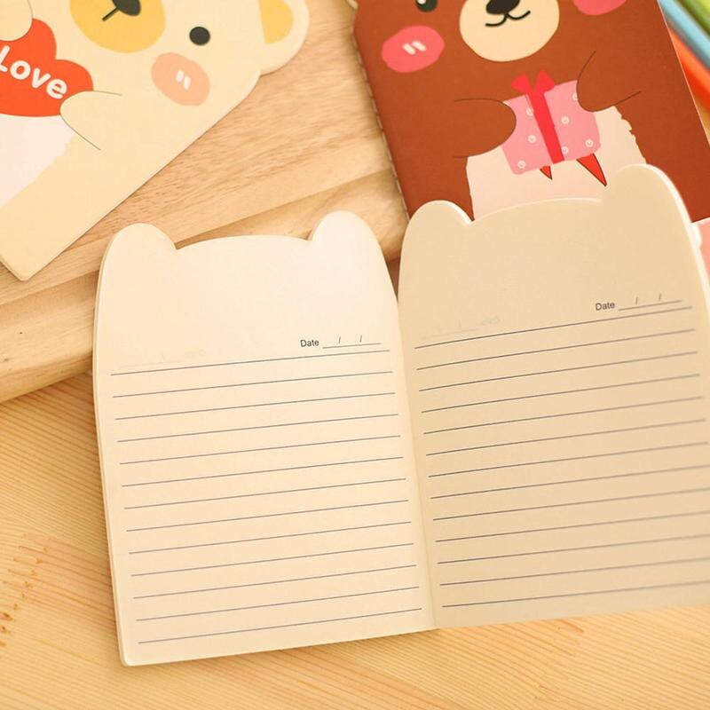 Notebook Stationery Notepad Cute Cartoon Bear Word... – Grandado