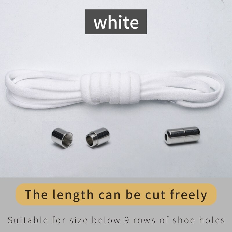Elastic No Tie Shoelaces Metal Lock Shoe Laces For... – Grandado