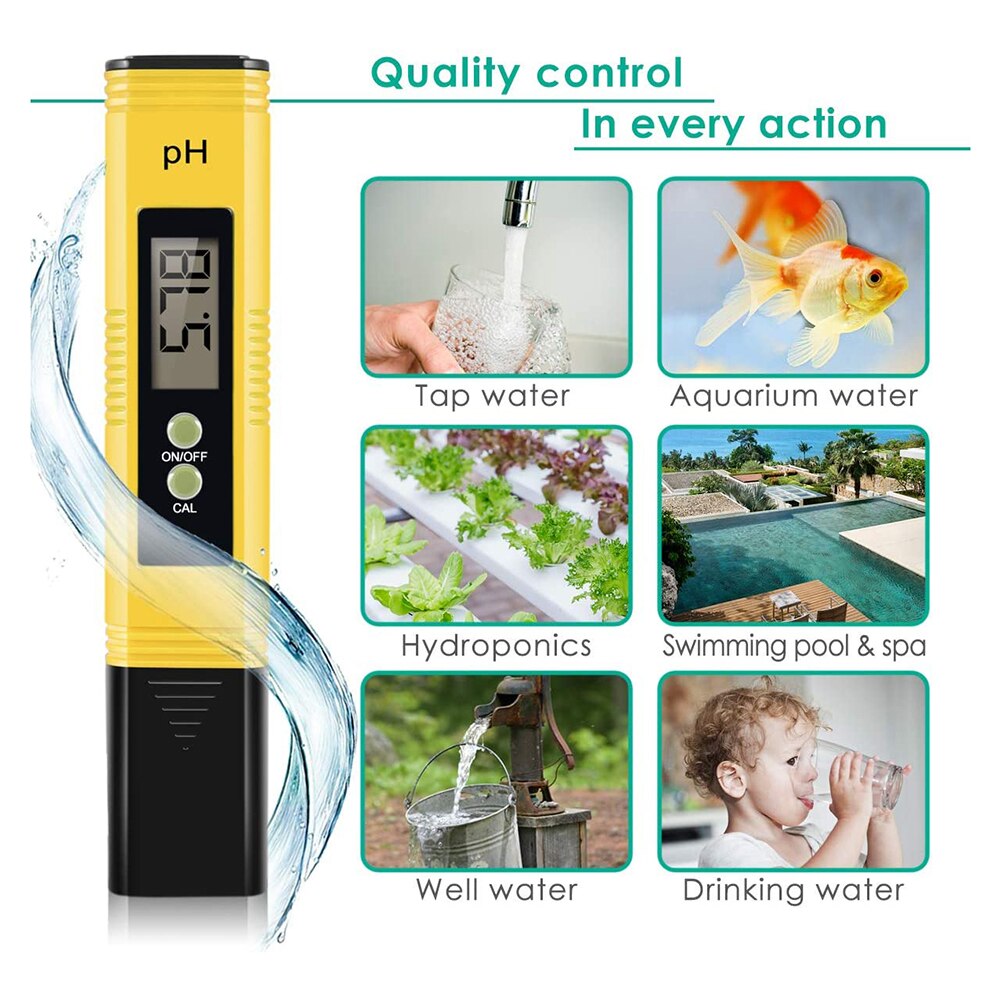 1Pcs Digitale 0.0-14.0 Ph Meter Tester 0-9990ppm D... – Grandado