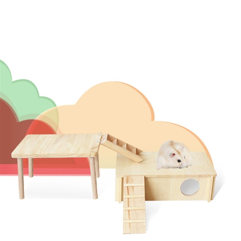 Houten Platform Met Pijlers Natuurlijke Hout Stand... – Vicedeal