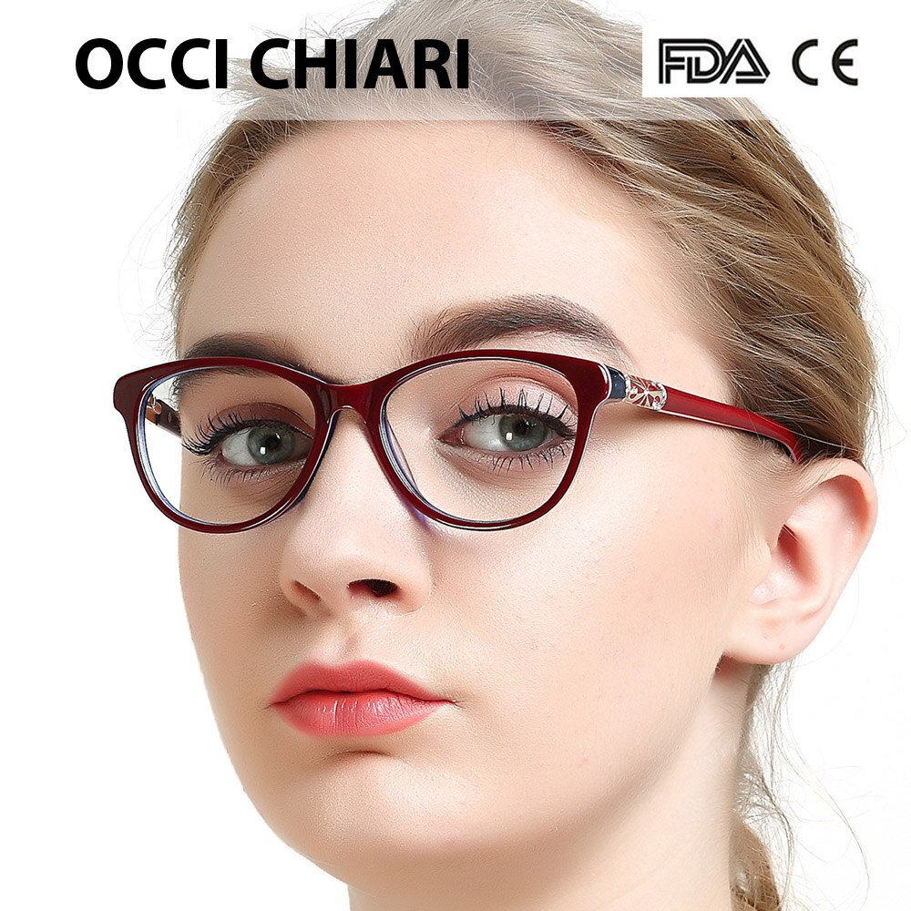 OCCI CHIARI Acetate Glasses Men Retro Vintage Pres... – Grandado