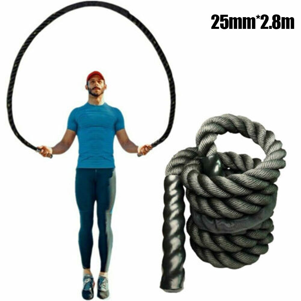 Fitness Weighted Jump Rope 25mm Heavy Battle Skipp... – Grandado