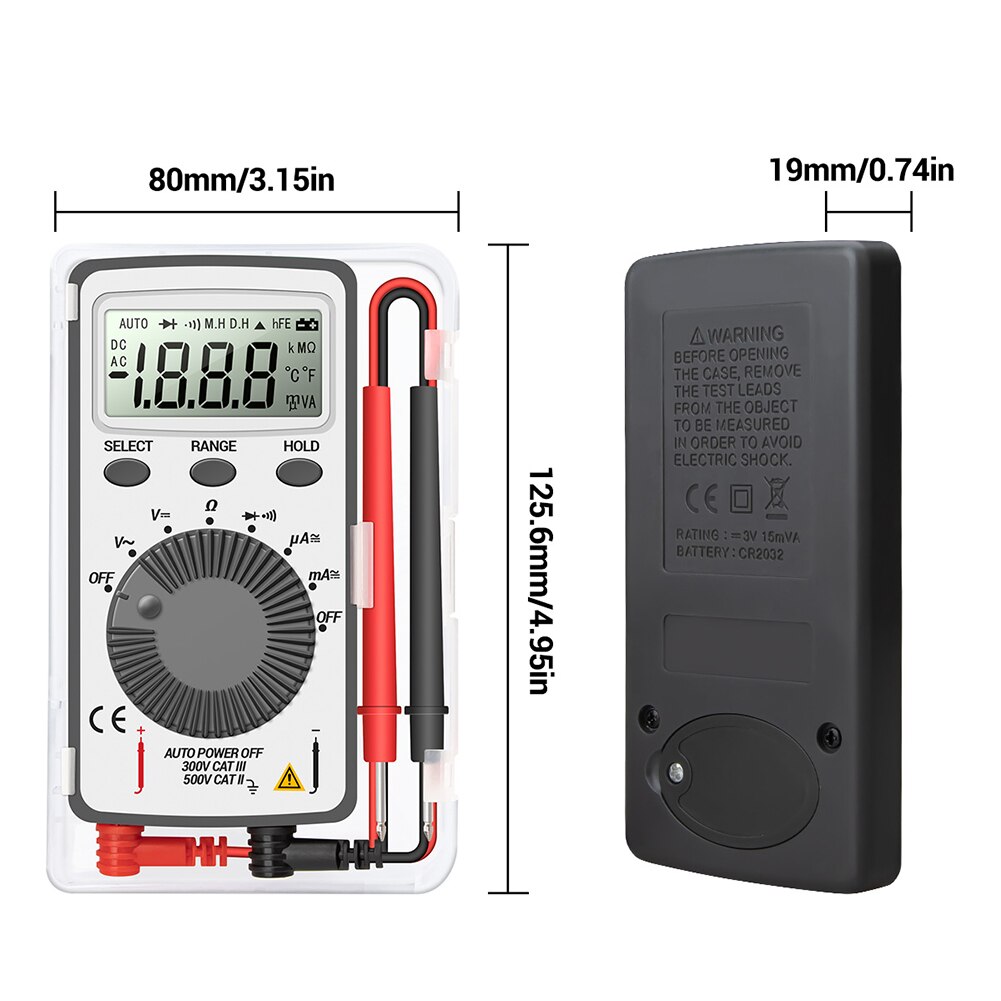 Practical LCD Pocket Digital Multimeters AC Voltag... – Vicedeal