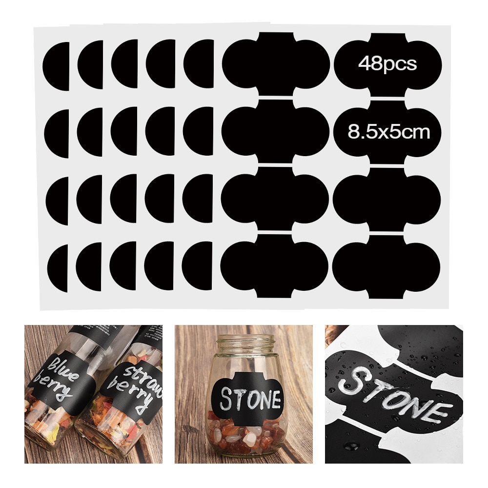 48pcs Keuken Kruiden Stickers voor Opslag Flessen ... – Vicedeal