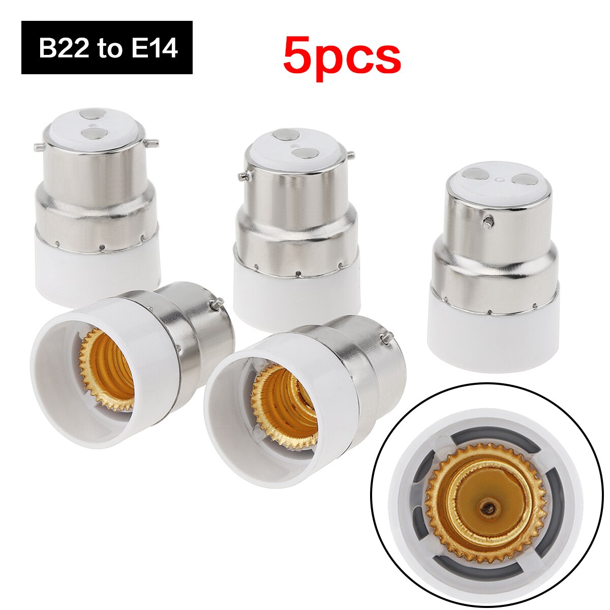 5 Stks/set Led Lamp Houder Base Adapter Universele... – Grandado