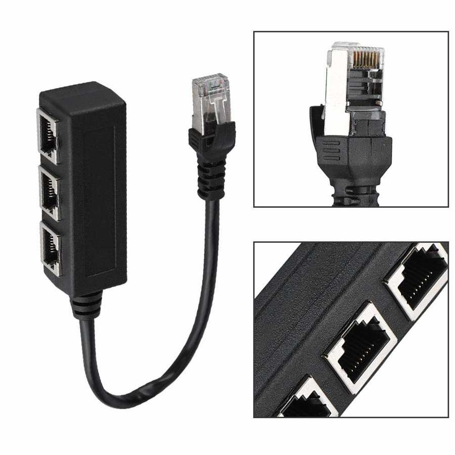 Ethernet RJ45 Connector Splitter Extension Cord Ca... – Grandado