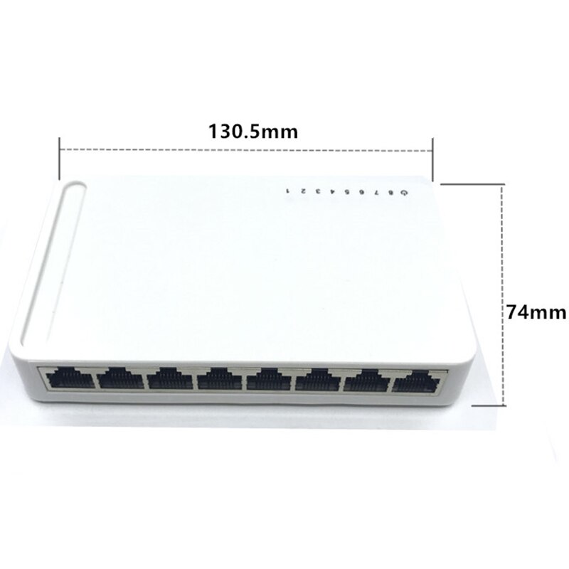 Model 8 Port Gigabit Switch Desktop RJ45 Ethernet ... – Grandado