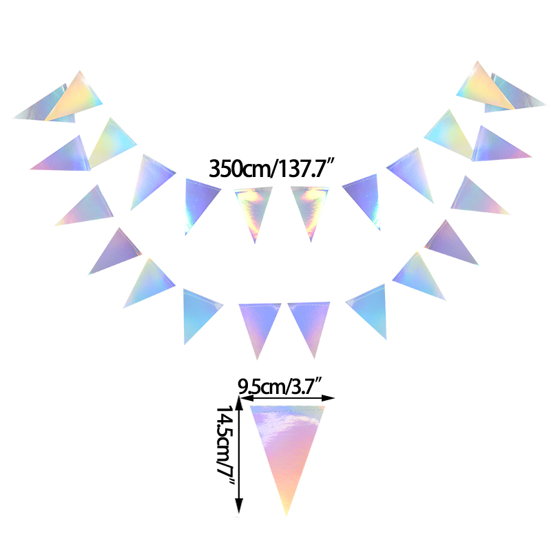 1 Set Star String Banners Iridescent Twinkle Paper... – Grandado