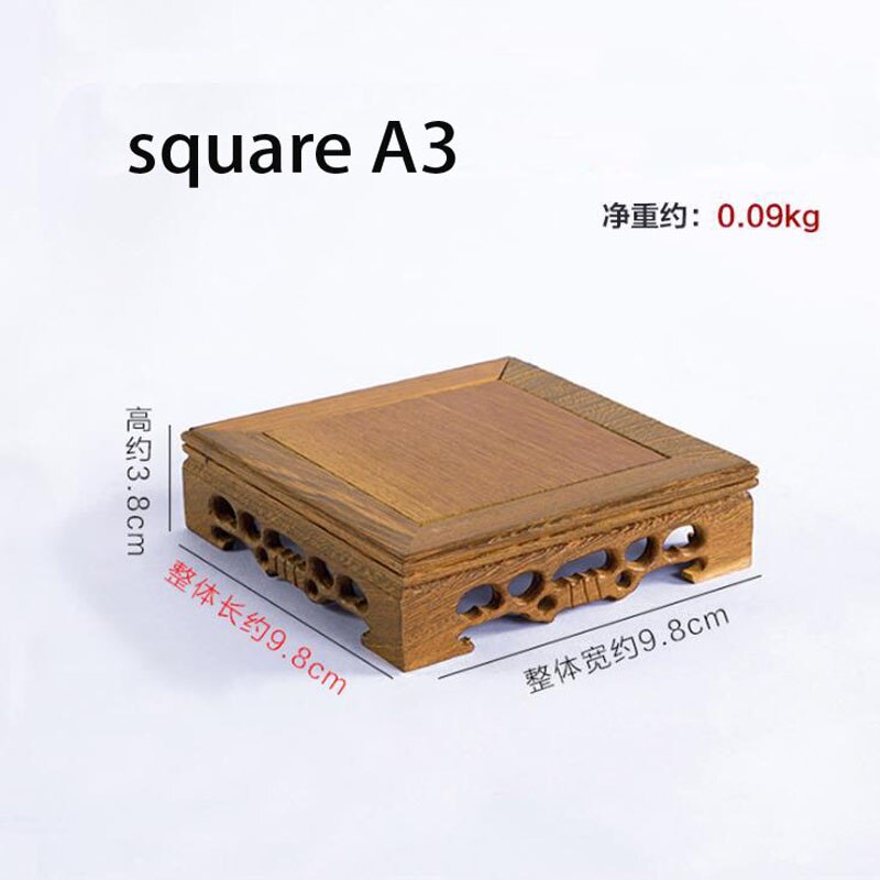 17-8cm Diameter Chicken Wing Pattern Wood Carved B... – Grandado