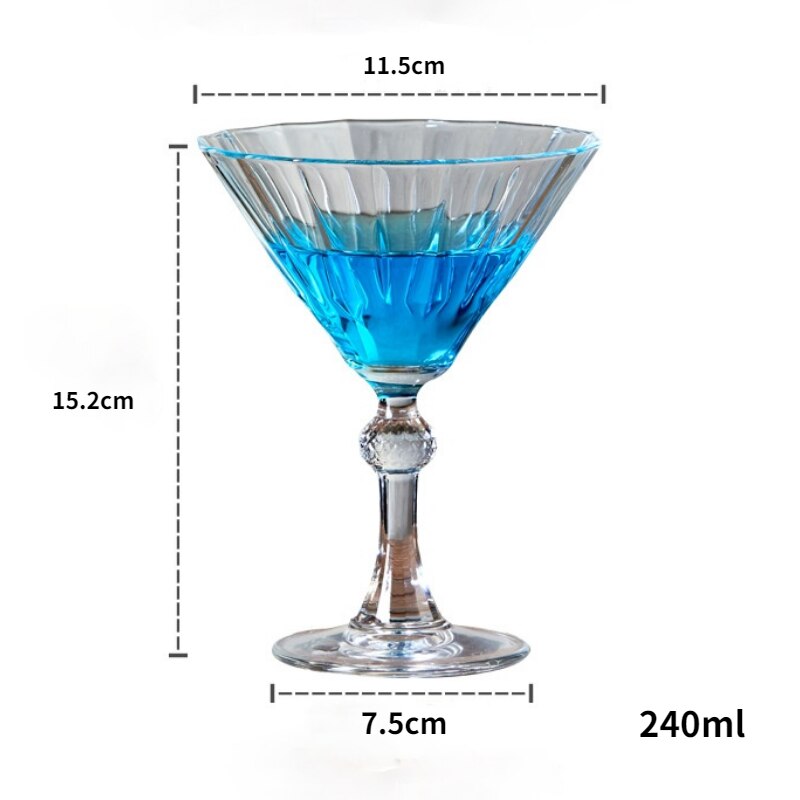 170-300ml European-Style Vintage Goblet Diamond Cu... – Grandado