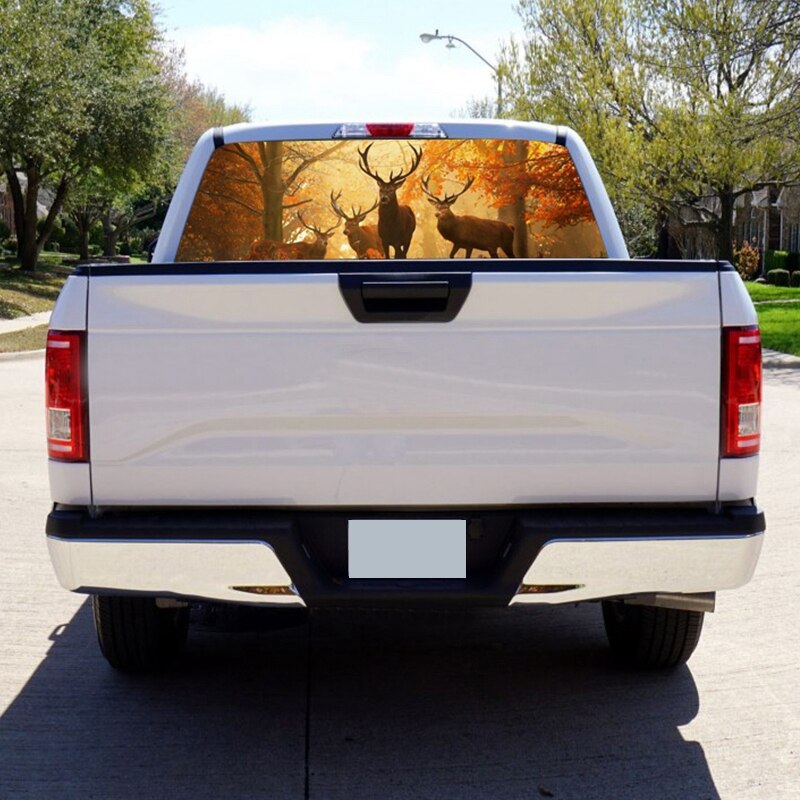 Elk Forest for Truck Jeep Suv Pickup 3D Rear Winds... – Grandado