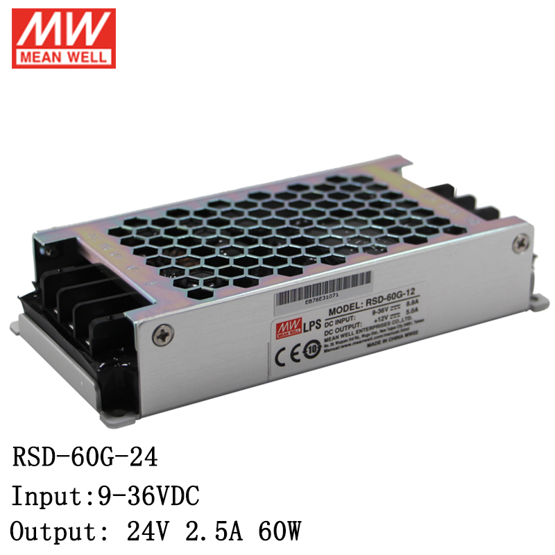 MEAN WELL RSD-60G-24 9~36V DC to 24V DC 2.5A 60W R... – Vicedeal