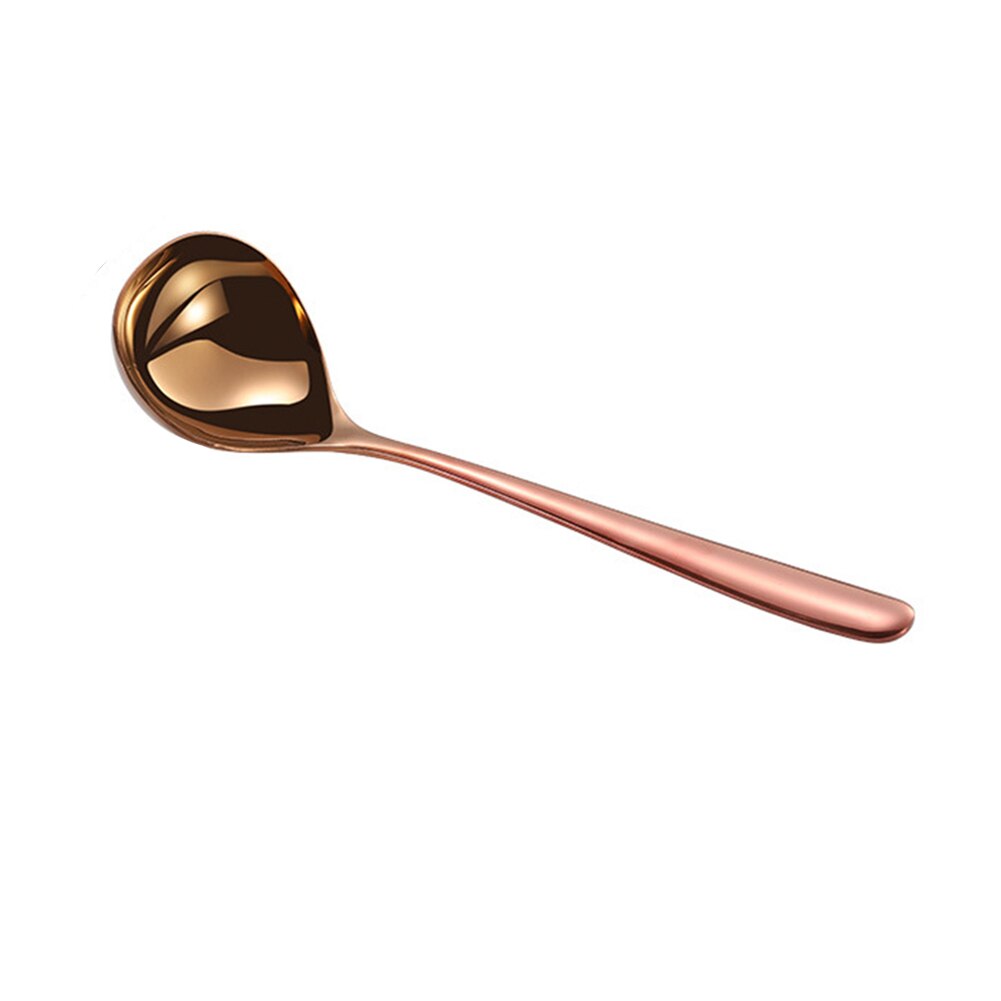 Rustfrit stål langt håndtag dessert te kaffe ske s... – Grandado