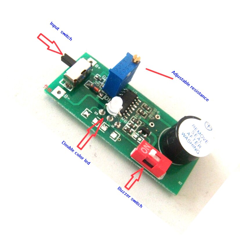 2S 3S 4S 5S 7S Battery low voltage warning 6.5V-30... – Grandado