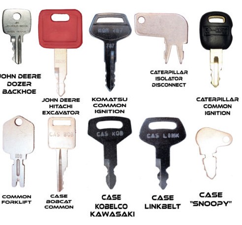 10 Keys Heavy Equipment / Construction Ignition Ke... – Vicedeal