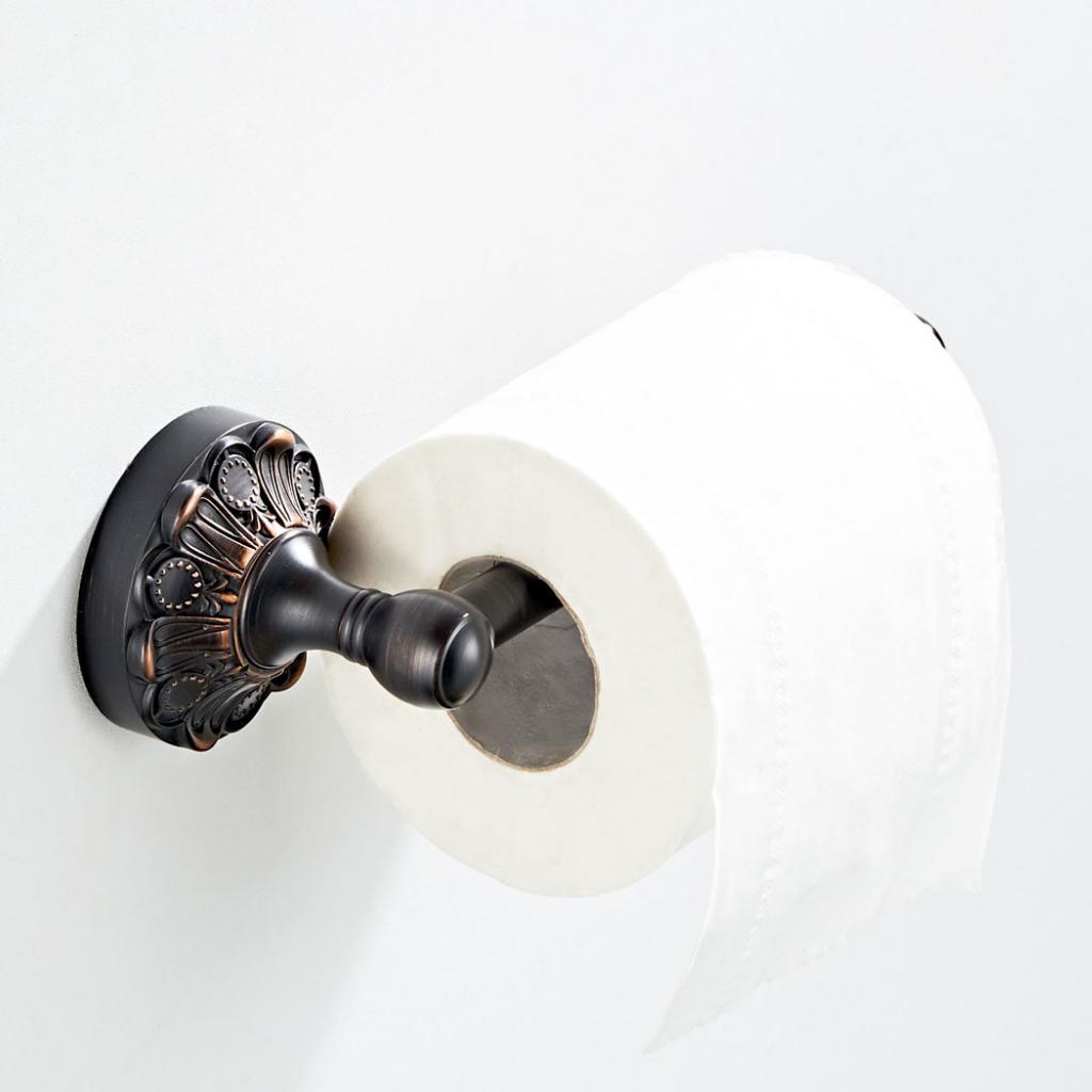 Durable Paper Roll Holder Towel Rod Brass Toilet P... – Grandado