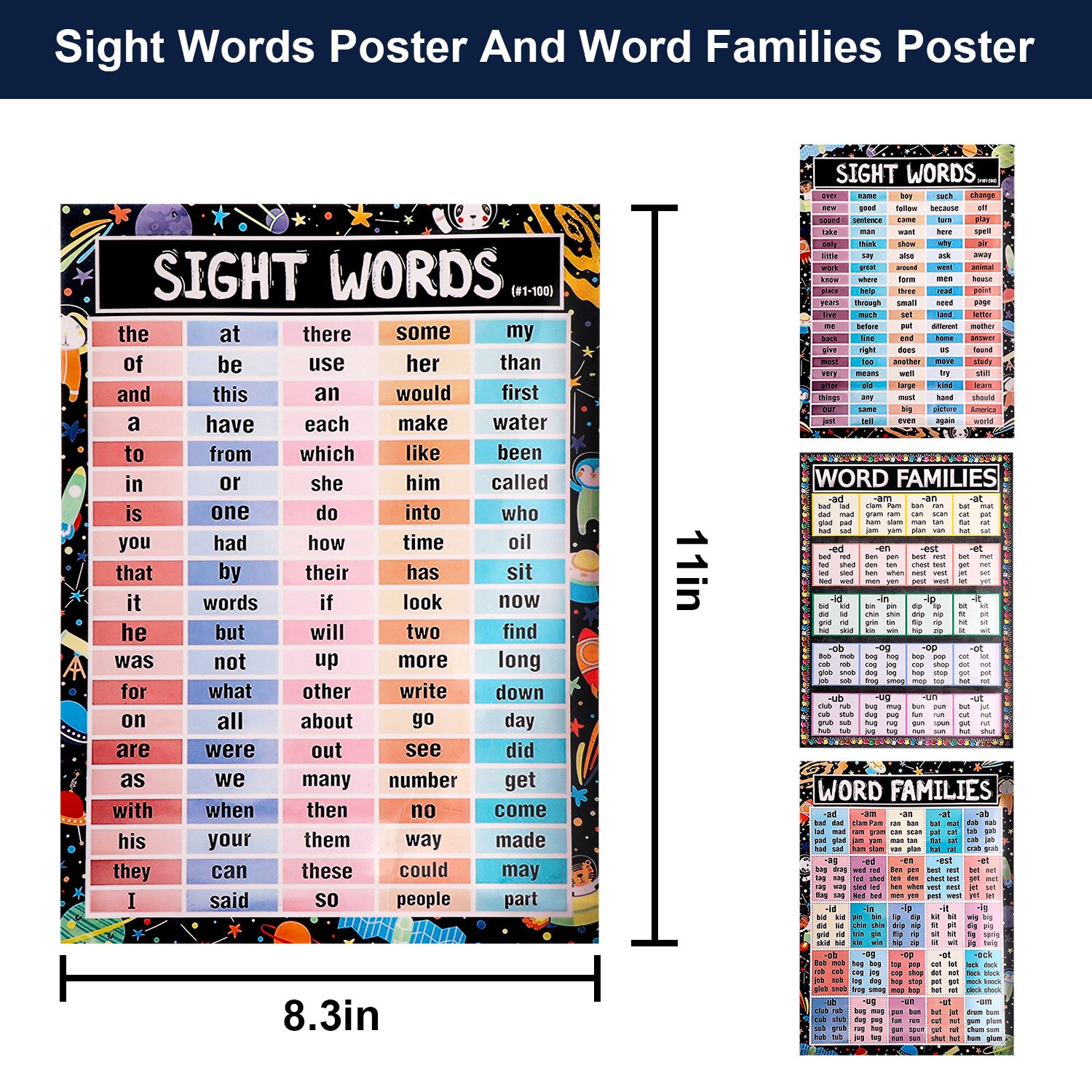 1Sheet 12x8Inch Early Children's Preschool Educati... – Vicedeal
