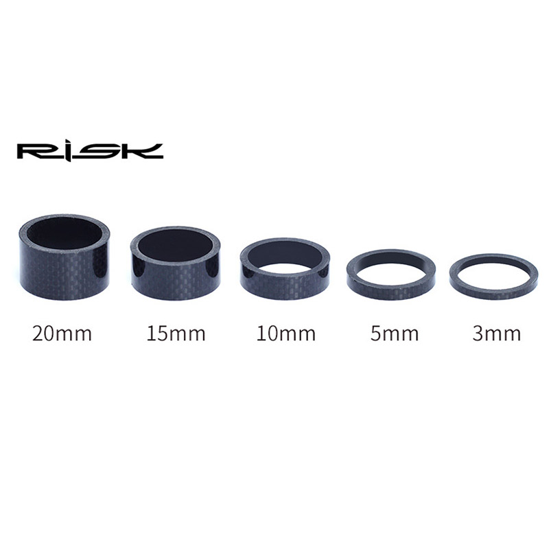 RISK 3/5/10/15/20mm Bike Carbon Stem Spacer MTB Wa... – Grandado