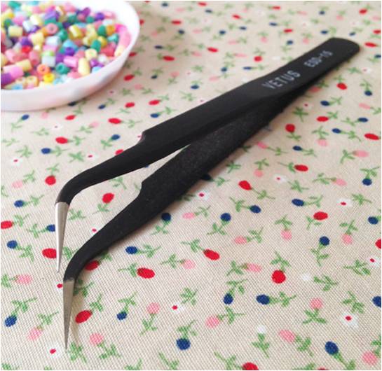 nipper curved tweezer DIY bead nipping perler hand... – Grandado