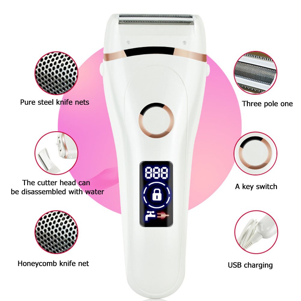 Electric USB Rechargeable Hair Epilator Arm Leg Ar... – Grandado