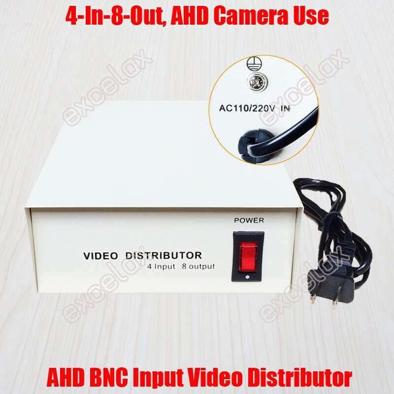 4 In 8 Out AHD TVI CVI BNC Connector Video Distrib... – Grandado