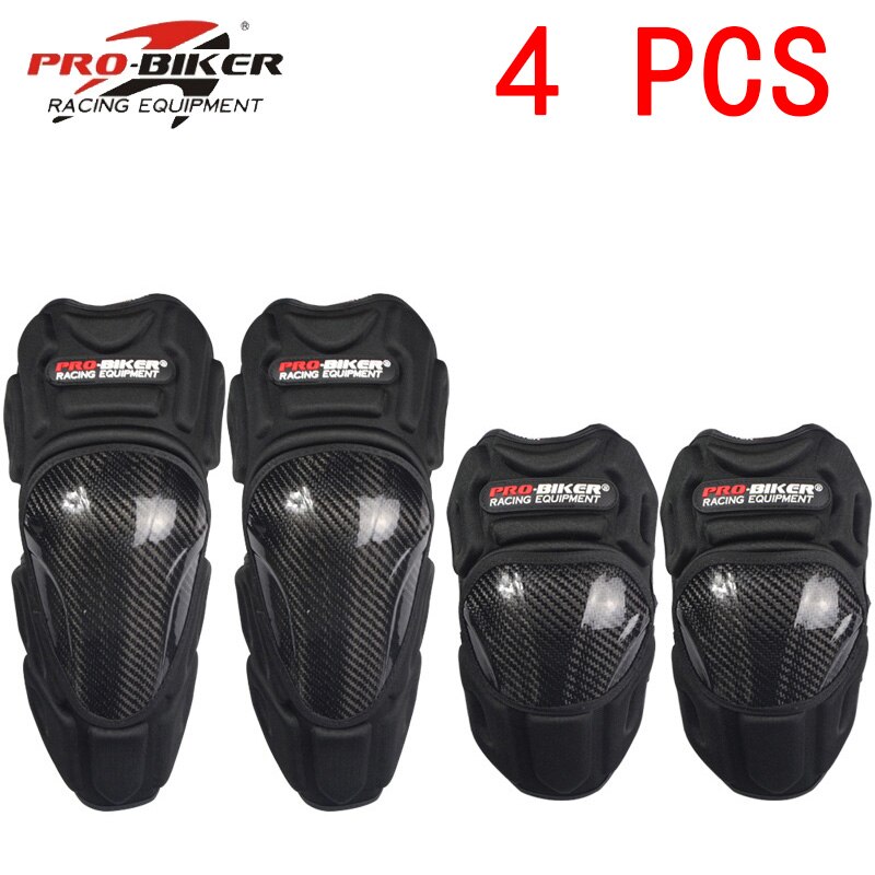 4-piece set of carbon fiber knee pads and elbow pa... – Grandado