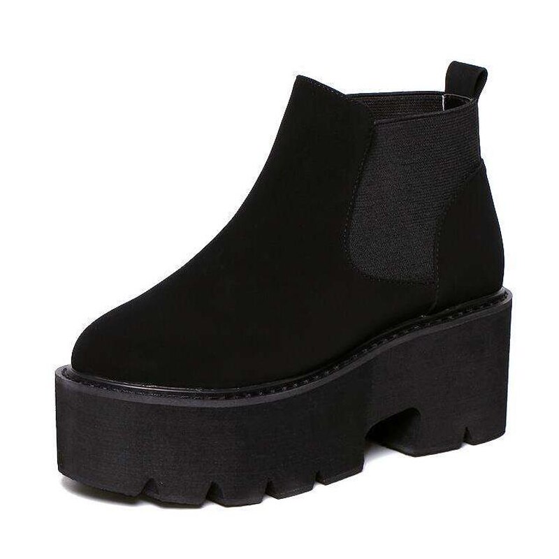 punk boots bottes femmes platform boot fall shoes ... – Vicedeal