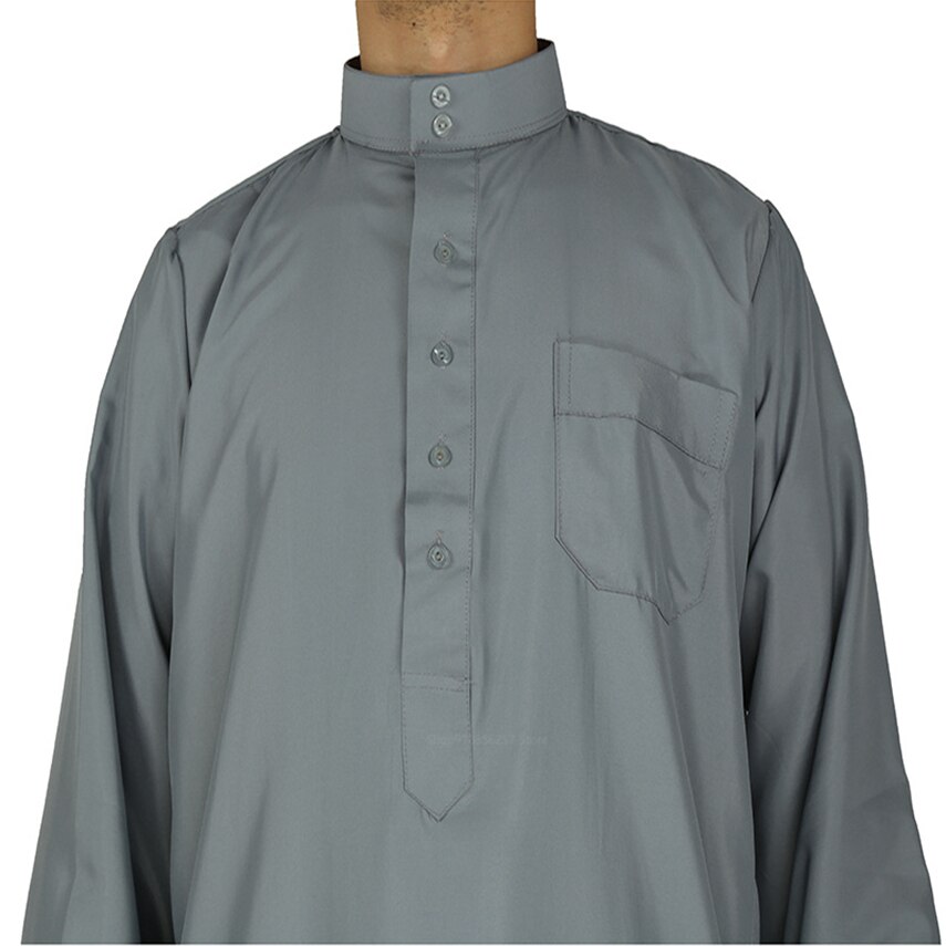 Men Jubba Thobe Solid Long Sleeve Brand Robes Musl... – Vicedeal