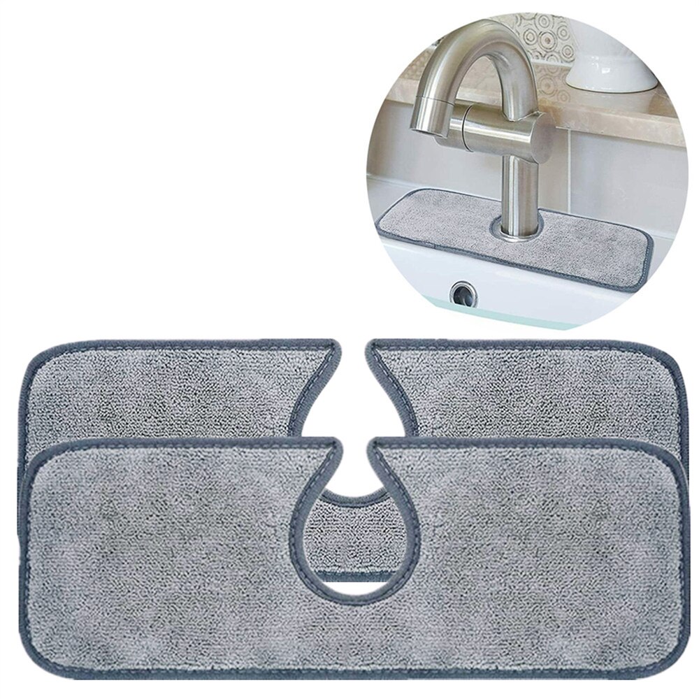 2pcs Faucet Absorbent Pad Dry Water Pad Kitchen Wa... – Vicedeal