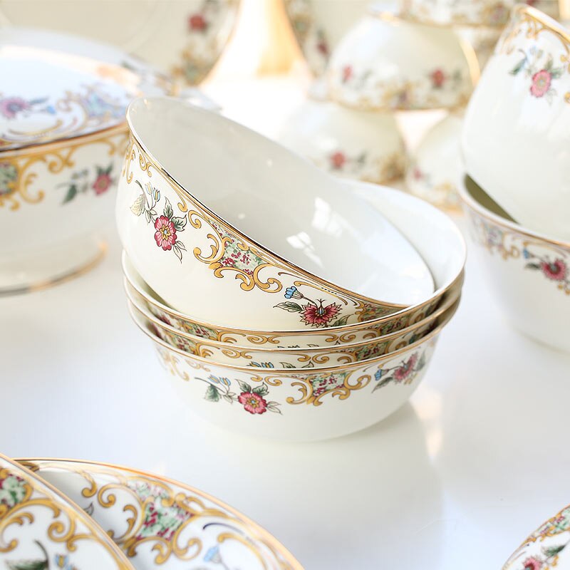 4pcs set, 6inch, bone china serving bowls, kitchen... – Grandado