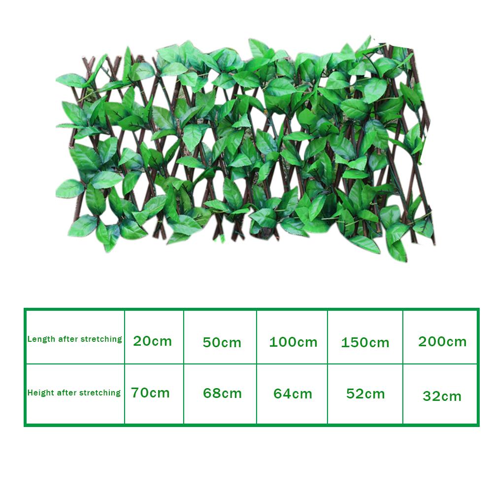 Expandable Wooden Balcony Fence Artificial Green V... – Grandado