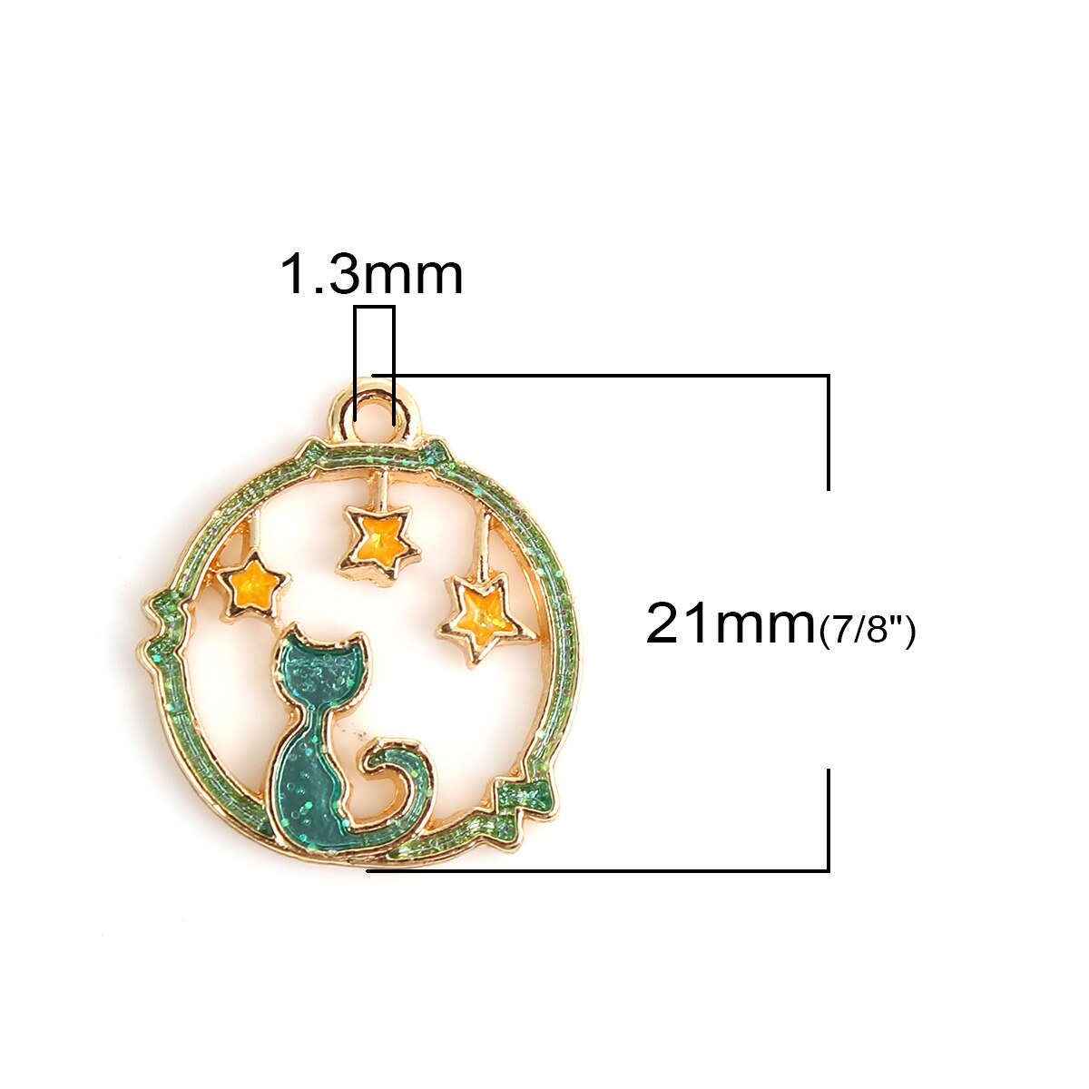 Doreenbeads Zink Gebaseerde Legering Charms Cirkel... – Grandado