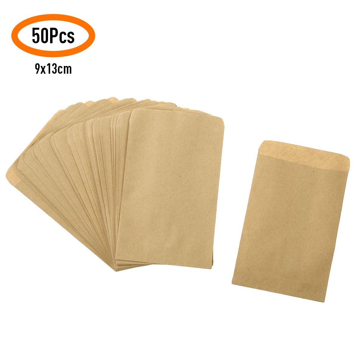 50 Mini Vintage Kraft Paper Hybrid Seed Bags Garde... – Grandado