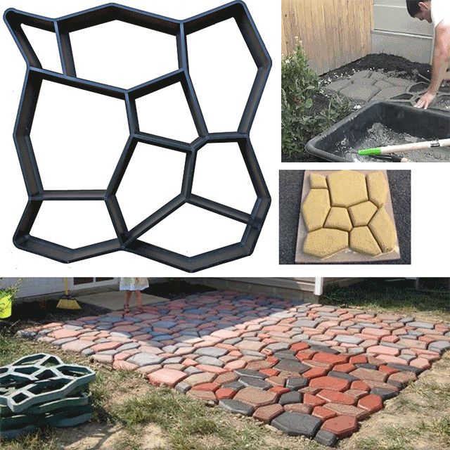 Garden yard DIY cement turf paving model floor for... – Vicedeal