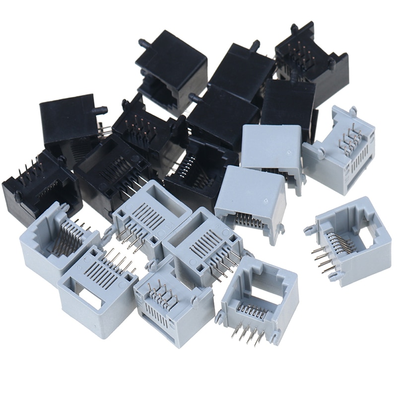10pcs RJ45 8P8C Computer Internet Network PCB Jack... – Grandado